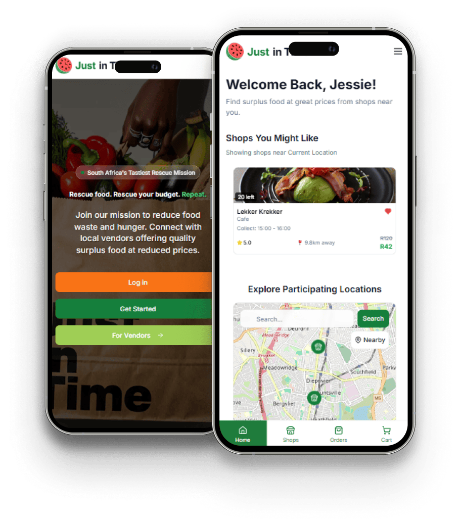 Just in Time | South Africa's #1 Food Rescue & Discount Grocery App